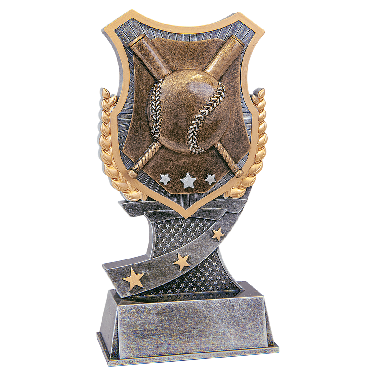 Shield Baseball Trophy Resin - Baseball Trophies, Medals & Awards ...