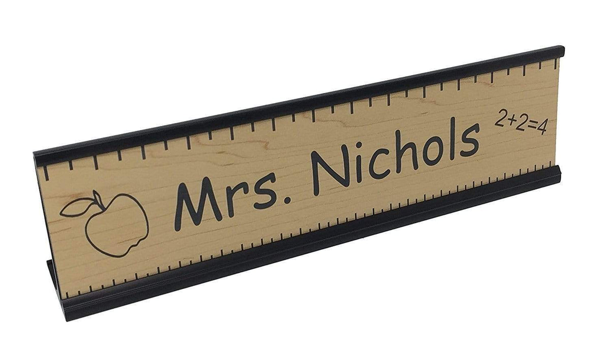 Teacher Desk Name Plate - 2" X 8" with holder — Griffco Supply